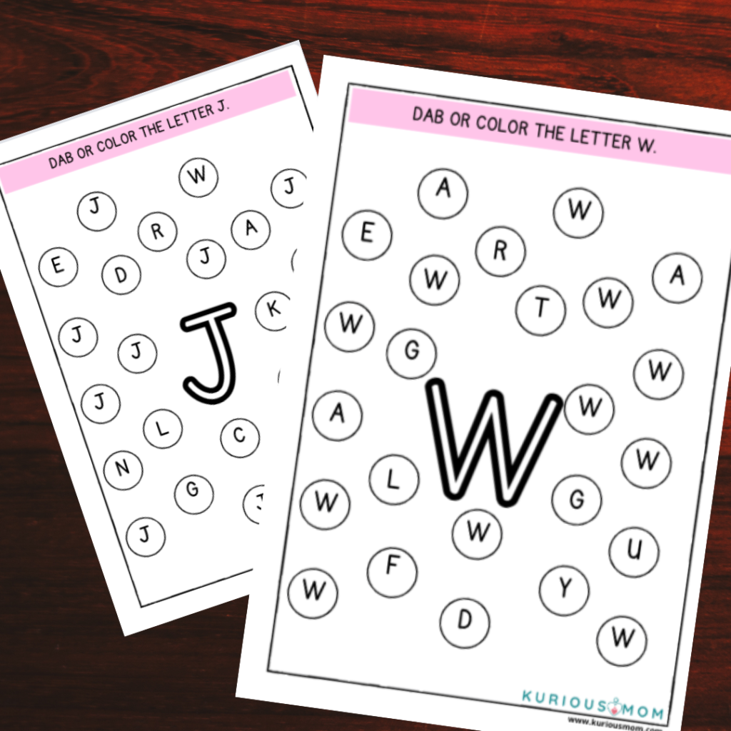 Dab or colour capital Alphabet Downloadable Printable Worksheet ...
