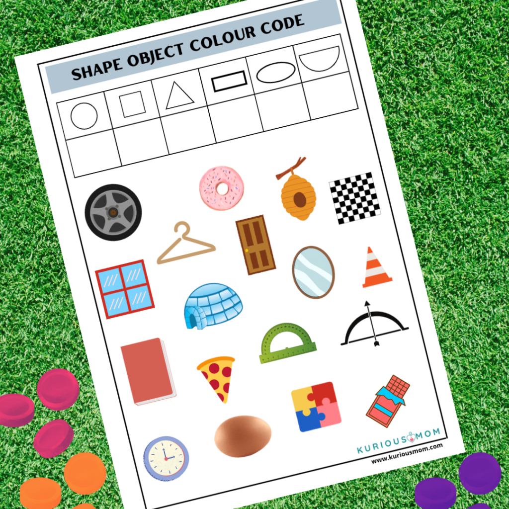 Shapes object code Activity Kit KMACT036 - KuriousMom Shop