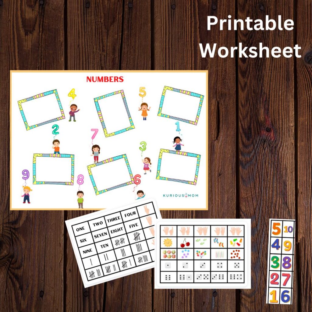 Find different number Downloadable Printable worksheet - KuriousMom Shop