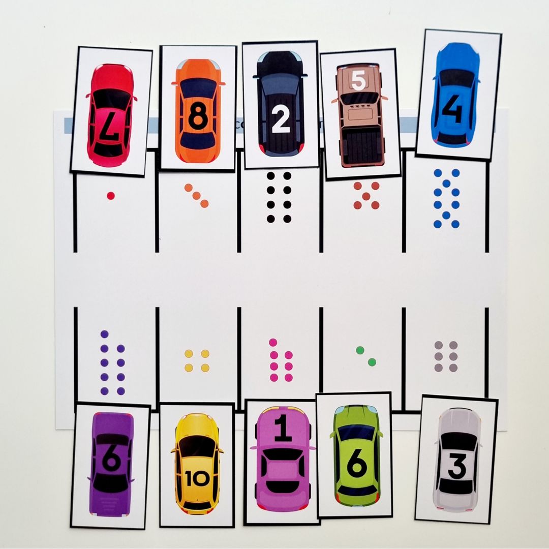 Car games Downloadable Printable worksheet - KuriousMom Shop