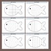 Fish tracing printable worksheet - KuriousMom Shop