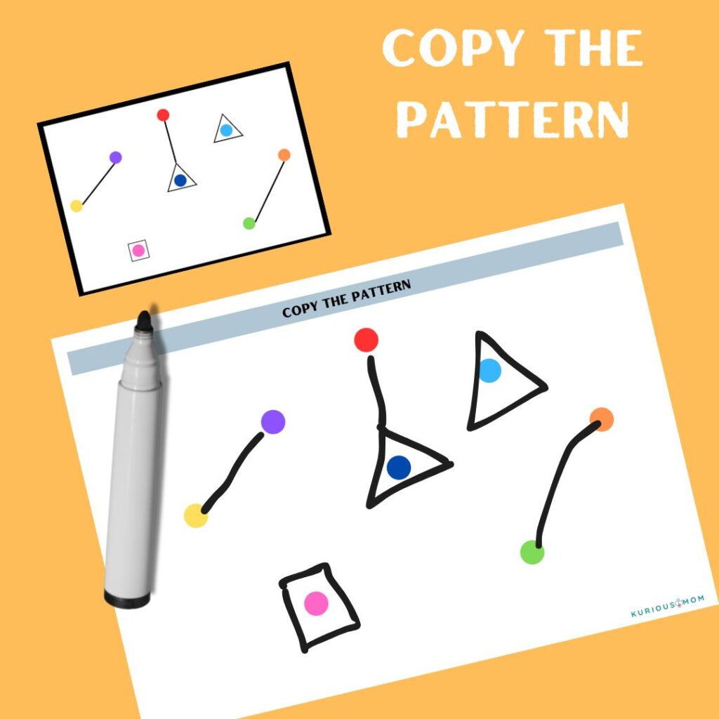 Copy the Pattern printable worksheet - KuriousMom Shop
